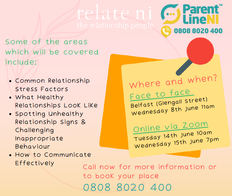 Parentline Parent and Carer Workshops